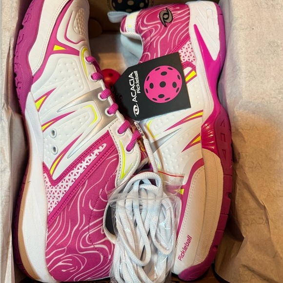 acacia swimwear | Shoes | Acacia Pickleball Pink And White Athletic ...